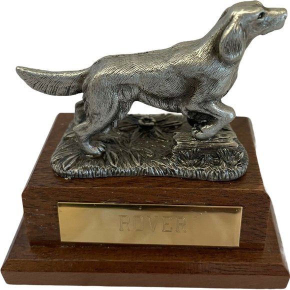 Accents | Vintage Pewter Hunting Dog Sculptured Pointer Figurine 3 13 X ...